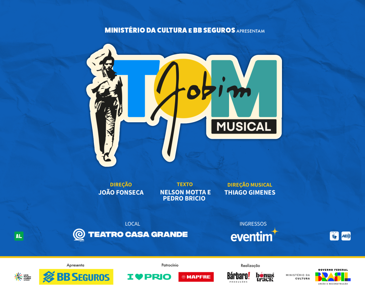 Tom Jobim Musical estreia dia 17 outubro no Teatro Casa Grande, Rio de ...